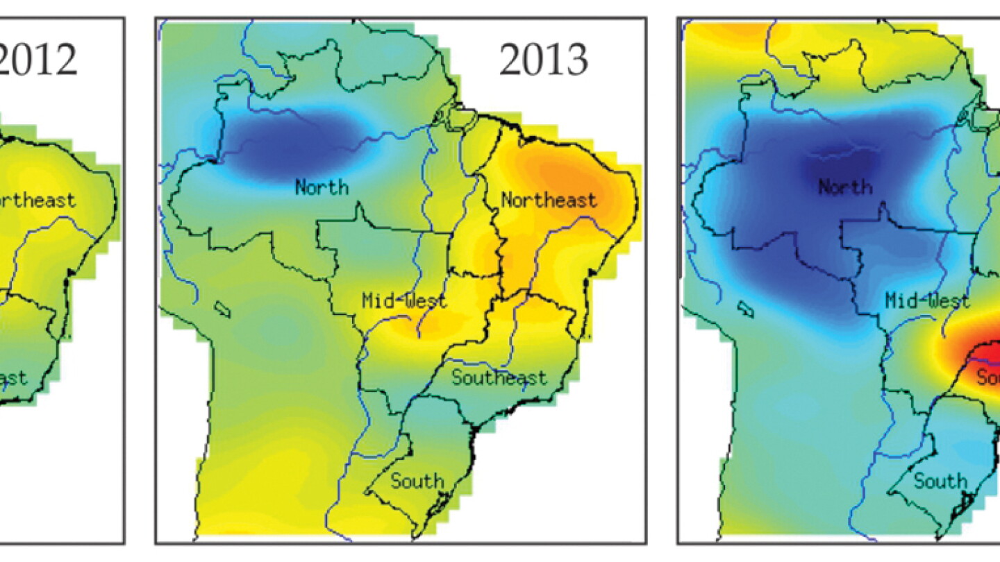Weighing Brazil’s drought from space - Physics Today