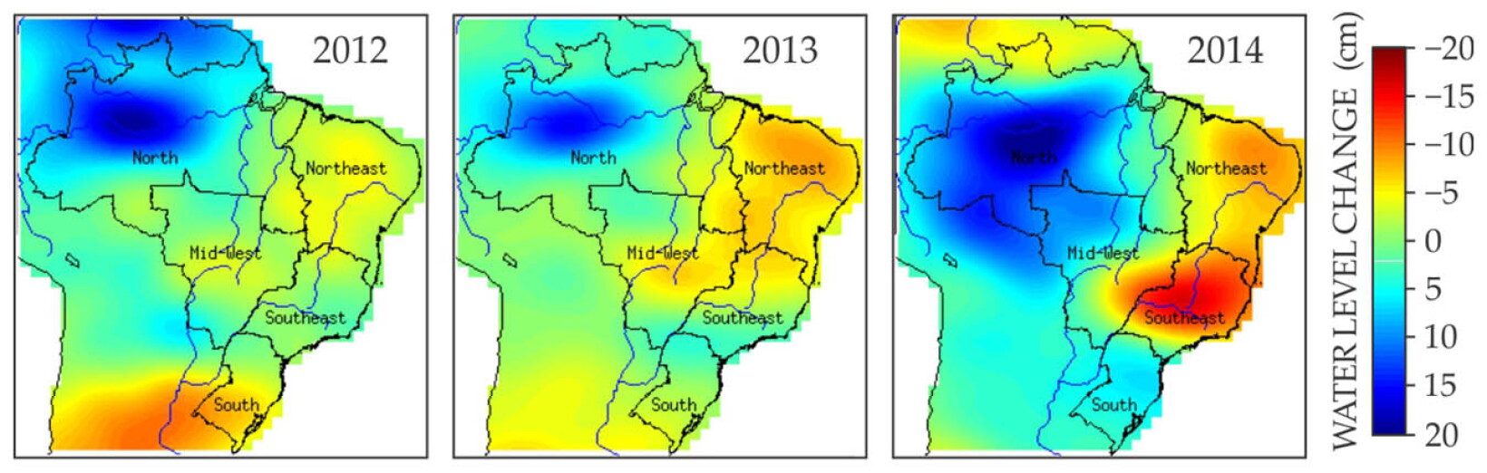 Weighing Brazil's drought from space - Physics Today