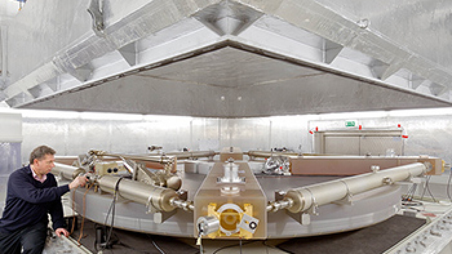 Laser gyroscope measures the variations in Earth's rotation rate ...