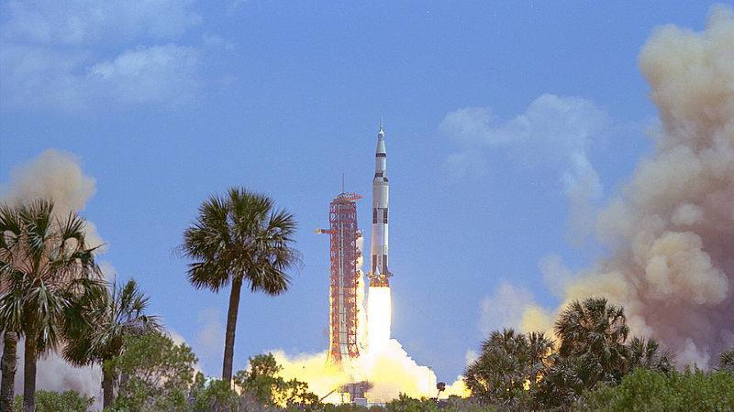 Apollo 16 launch - Physics Today